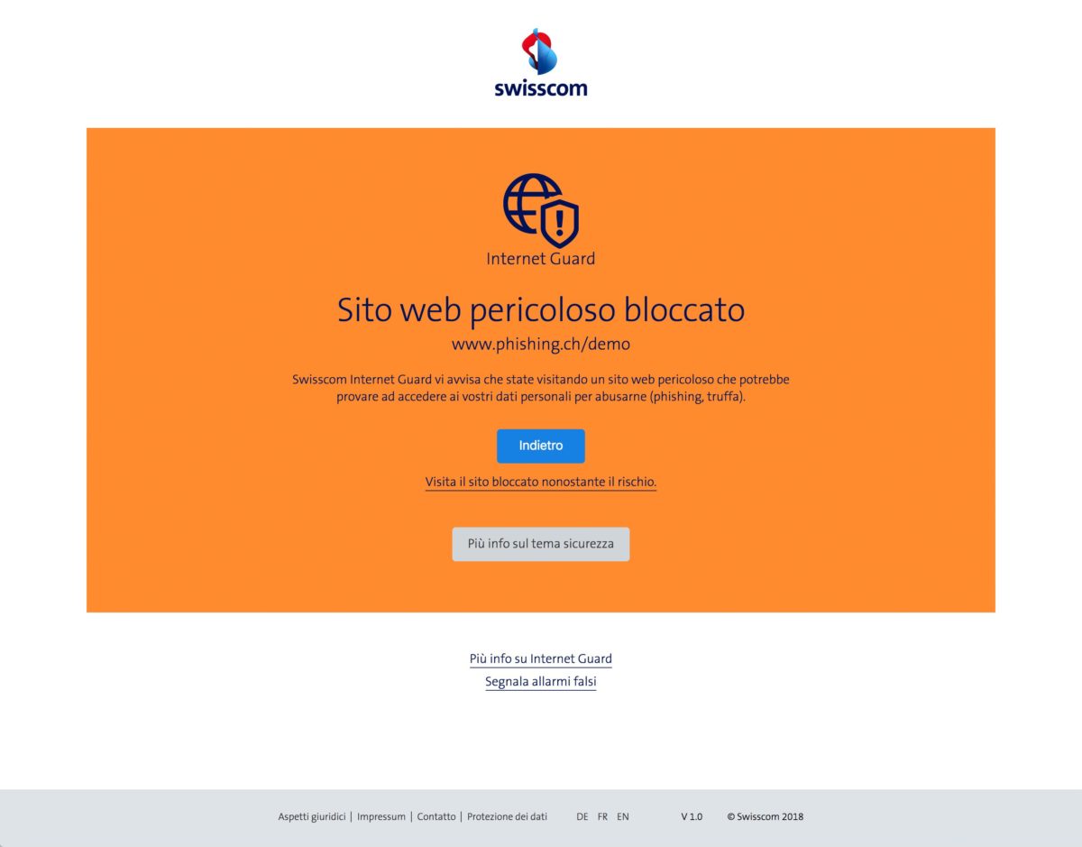 Internet Guard: Swisscom aumenta la sicurezza nella navigazione in rete