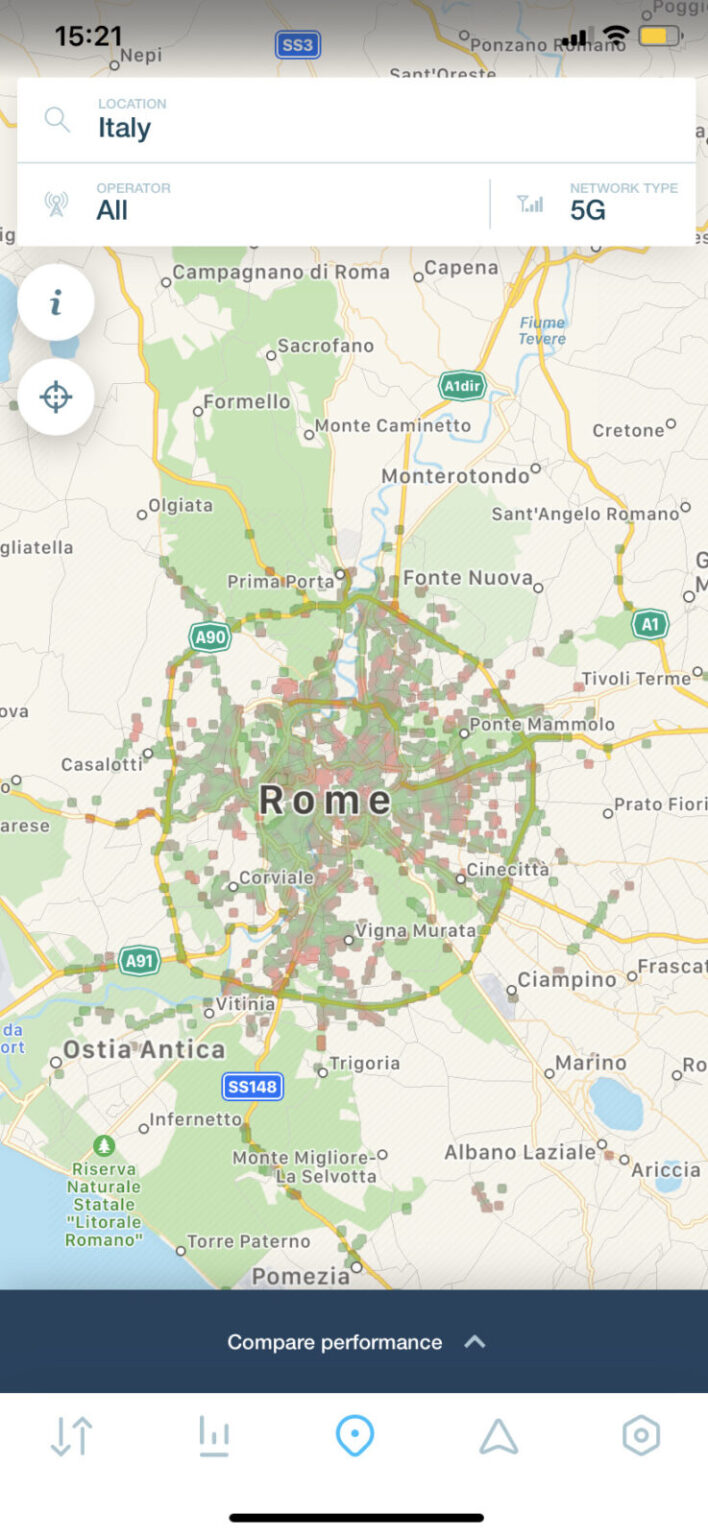 Opensignal, arrivano le mappe con la copertura 5G sull'app