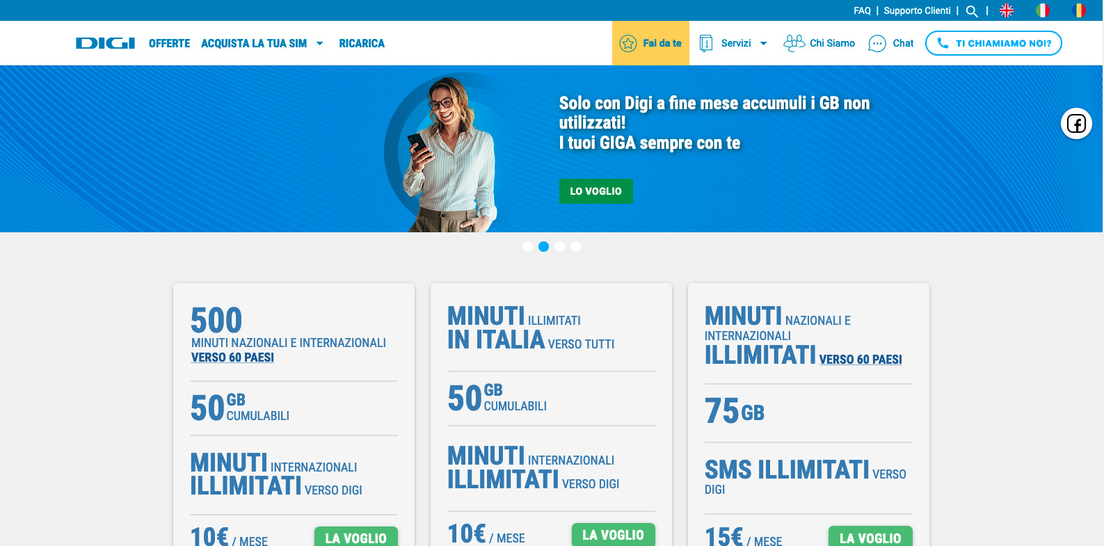 È online il nuovo sito DIGI Mobil | MVNO | Mondo3