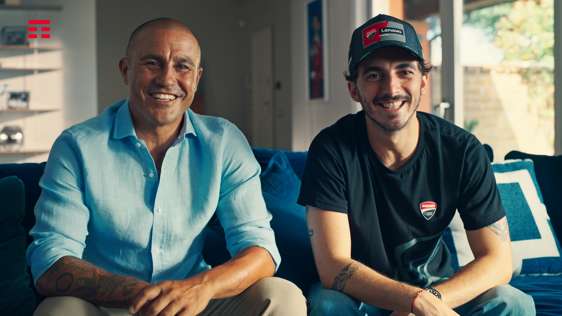 Offerta Timvision Calcio e Sport, lo spot con Bagnaia e Cannavaro Offerta Timvision Calcio e Sport, lo spot con Bagnaia e Cannavaro