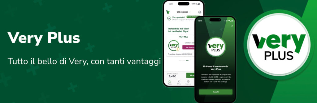 Very Plus di Very Mobile: Offerta 5G, Giga Extra e Bonus Amico